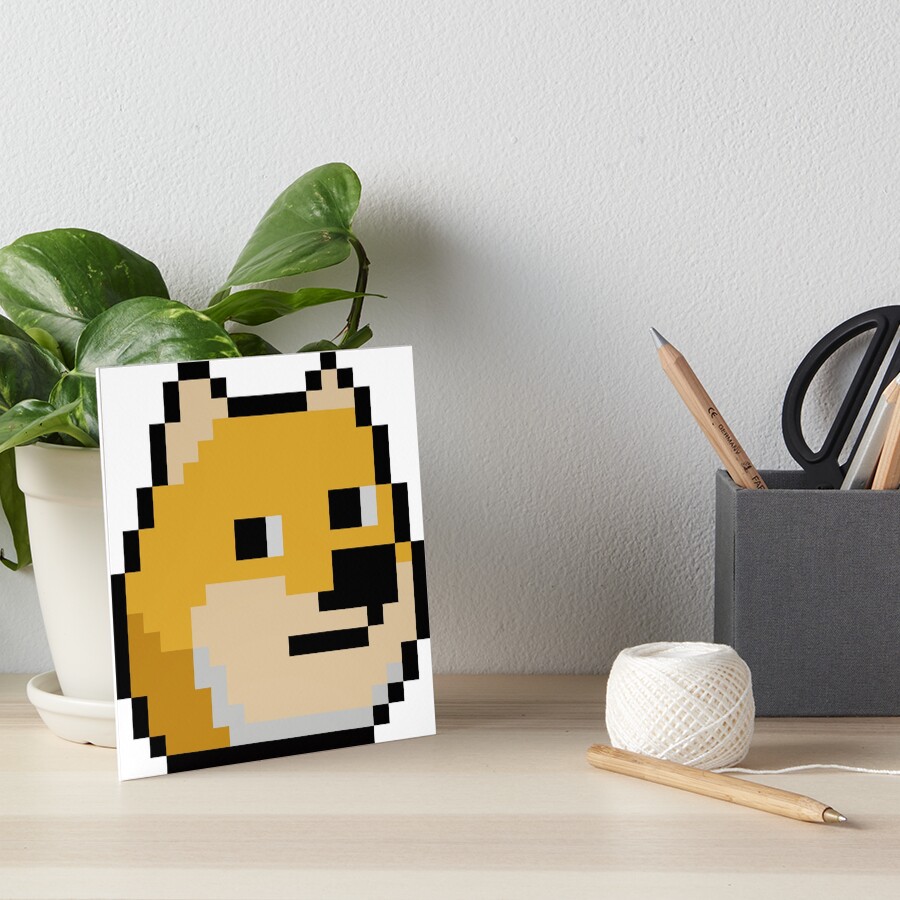 "Pixel Doge" Poster for Sale by ClothesReel | Redbubble