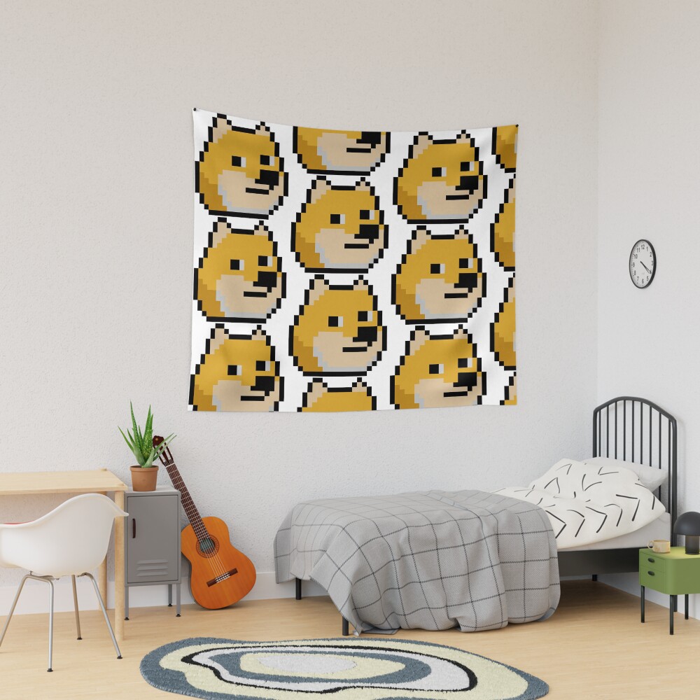 "Pixel Doge" Poster for Sale by ClothesReel | Redbubble