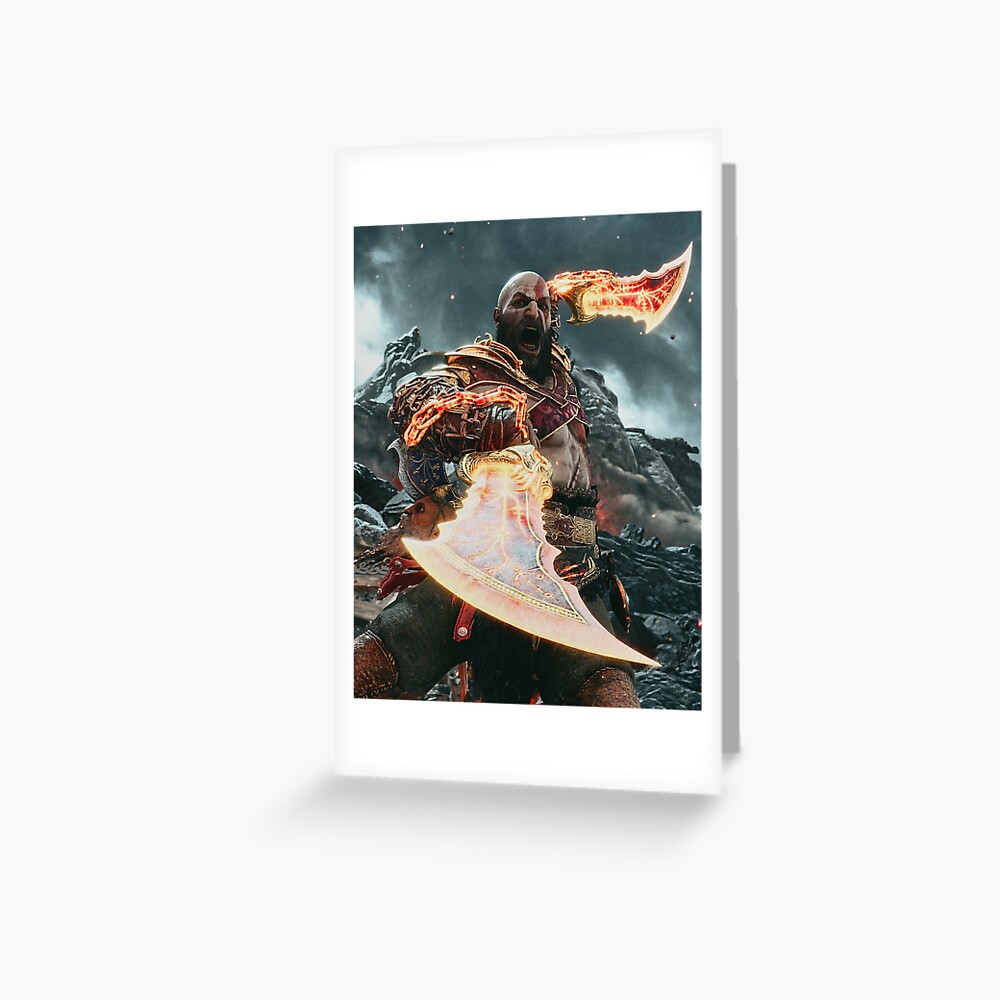 "Kratos - God of War Ragnarok" Greeting Card for Sale by WellGamingArts ...
