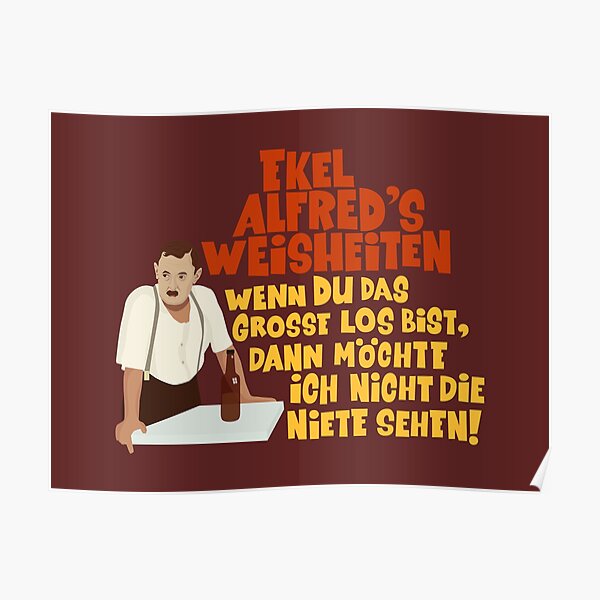 "Alfred Tetzlaff - Disgust Alfred - One heart and one soul" Poster for ...