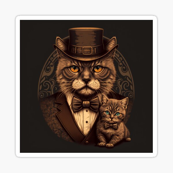 "Cat Daddy" Sticker for Sale by DockingBay36 | Redbubble