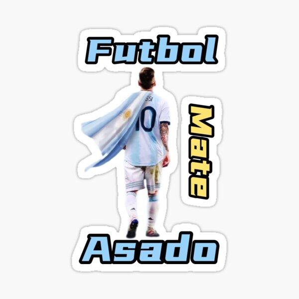 "FUTBOL MATE ASADO." Sticker for Sale by Raplove | Redbubble