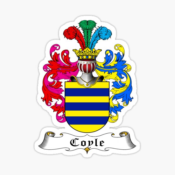 "COYLE FAMILY CREST" Sticker for Sale by CathalDevlin | Redbubble