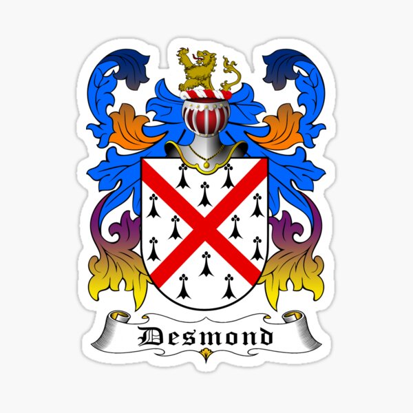 "DESMOND FAMILY CREST" Sticker for Sale by CathalDevlin | Redbubble