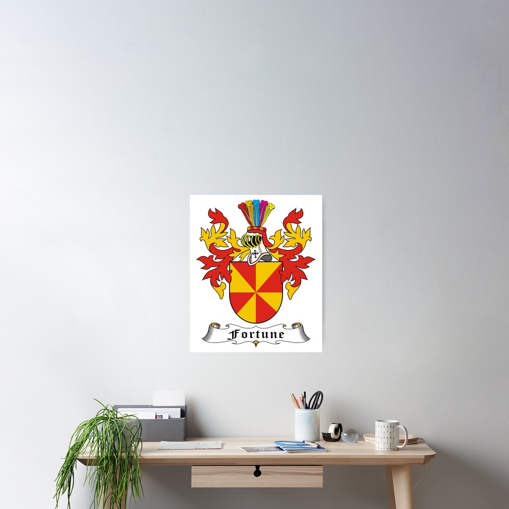 "FORTUNE FAMILY CREST" Poster for Sale by CathalDevlin | Redbubble