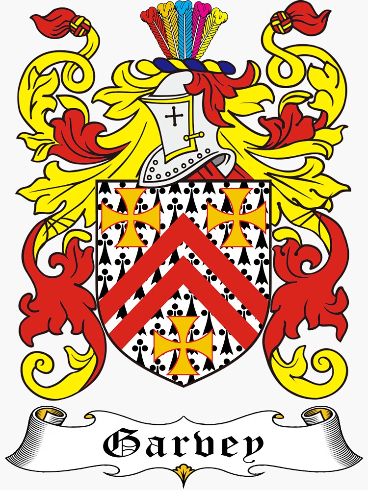"GARVEY FAMILY CREST" Sticker for Sale by CathalDevlin | Redbubble