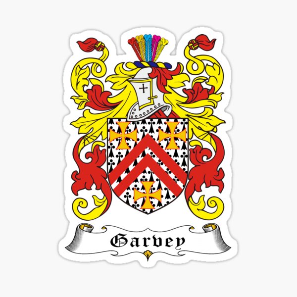 "GARVEY FAMILY CREST" Sticker for Sale by CathalDevlin | Redbubble