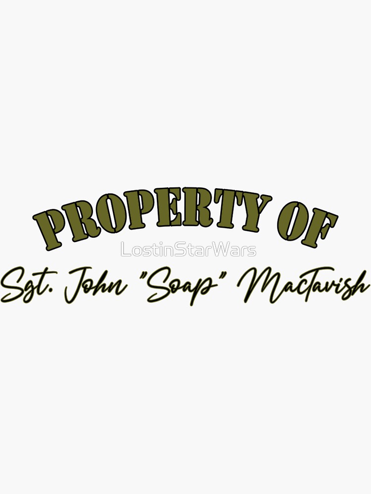"property of..." Sticker for Sale by LostinStarWars | Redbubble