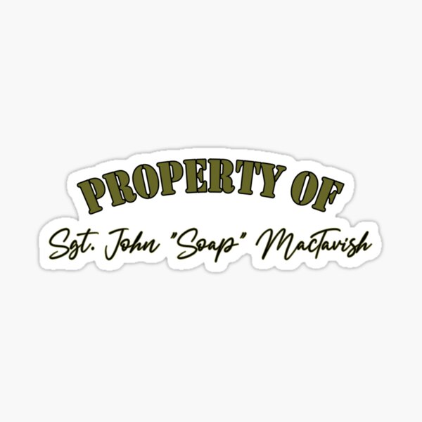 "property of..." Sticker for Sale by LostinStarWars | Redbubble