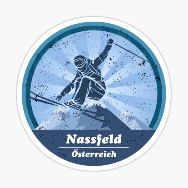 "Nassfeld Ski Resort - Skier" Sticker for Sale by MyTshirtCulture ...