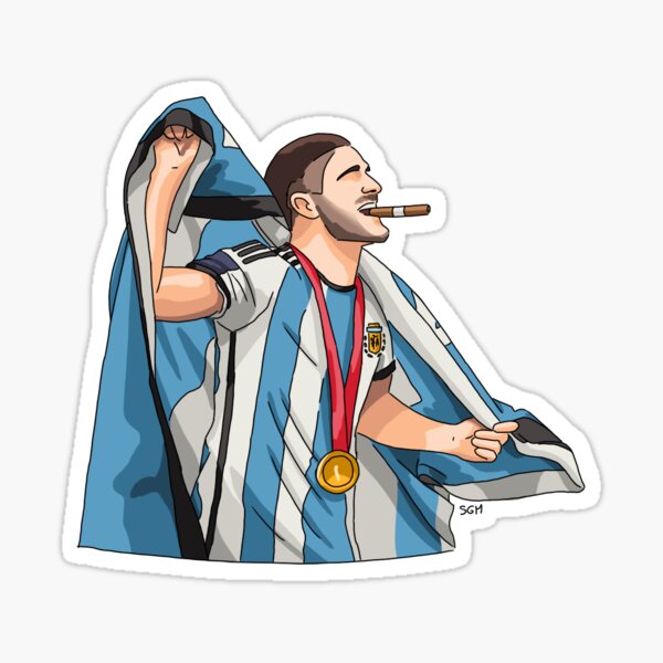 Pegatina «Rodrigo De Paul» de Sofigon98 | Redbubble