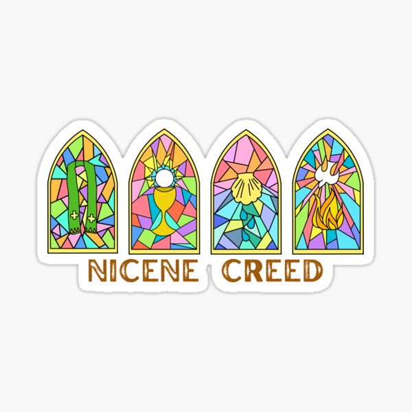 "Historical Creed Nicene creed" Sticker for Sale by NonPCTruths | Redbubble