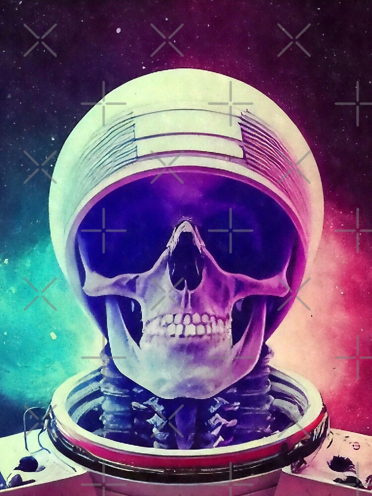"Human skull astronaut abstract " Poster for Sale by emai-art | Redbubble
