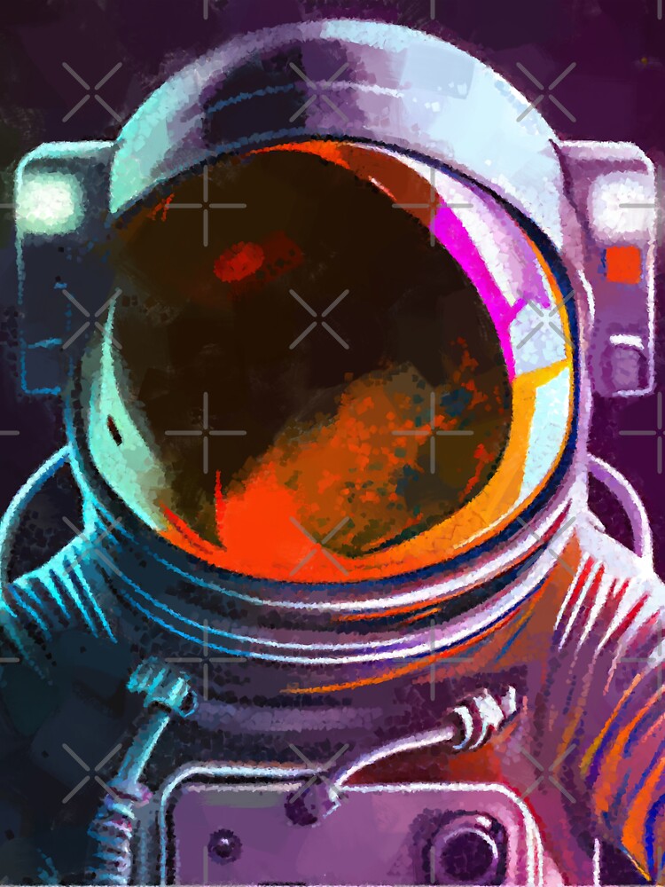 "Astronaut visor closeup " Sticker for Sale by emai-art | Redbubble