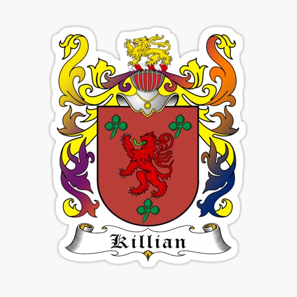 "KILLIAN FAMILY CREST" Sticker for Sale by CathalDevlin | Redbubble