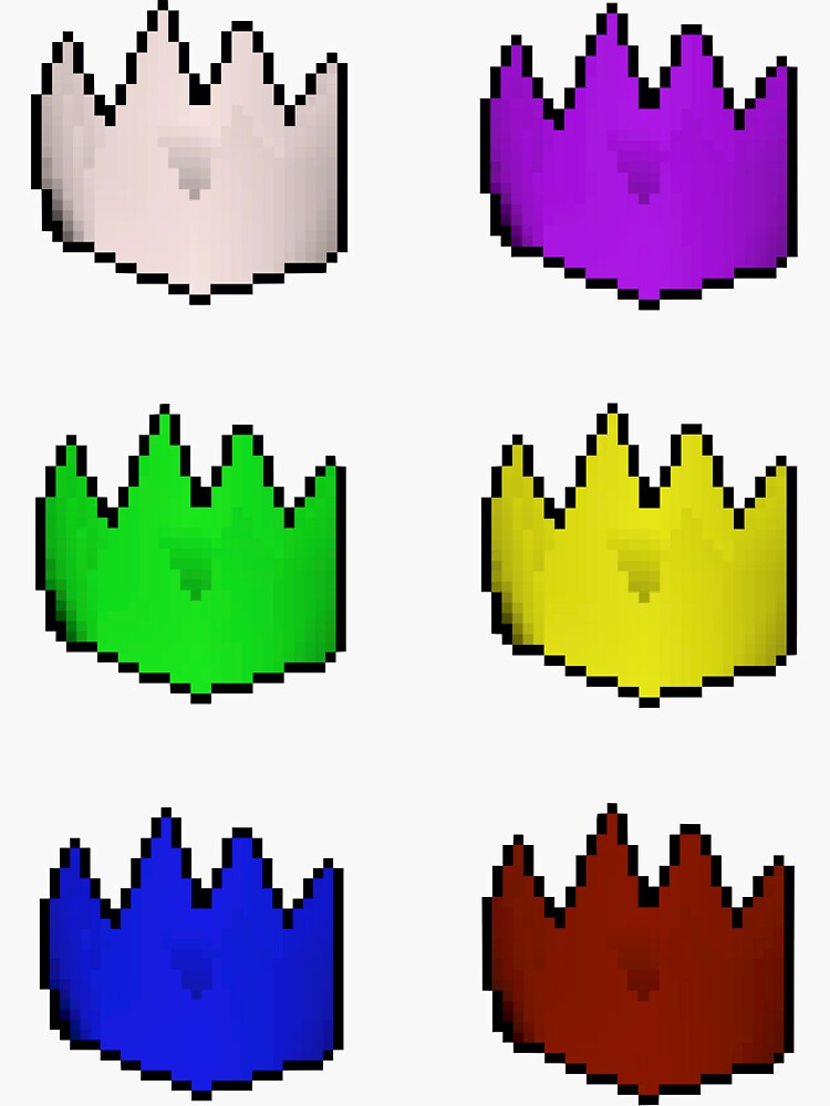 "Rs3 (pixel) Partyhat sticker set - Runescape" Sticker for Sale by ...