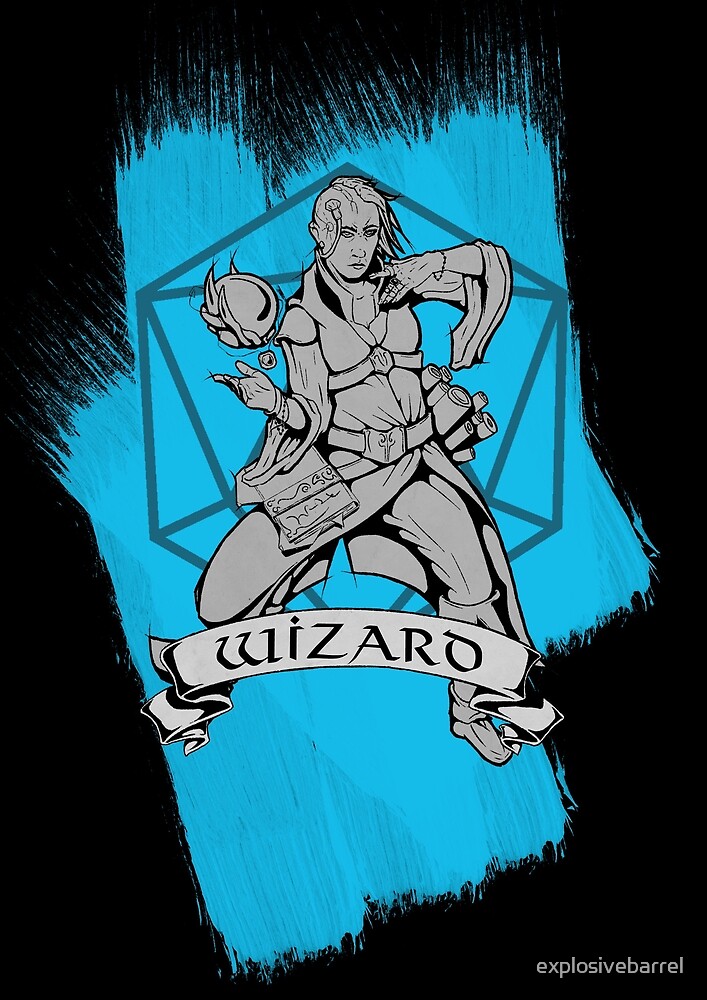 "D&D Classes - Wizard" by explosivebarrel | Redbubble