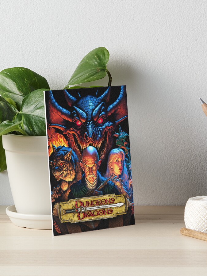 "Dungeons and Dragons Vintage 90s" Art Board Print for Sale by ...
