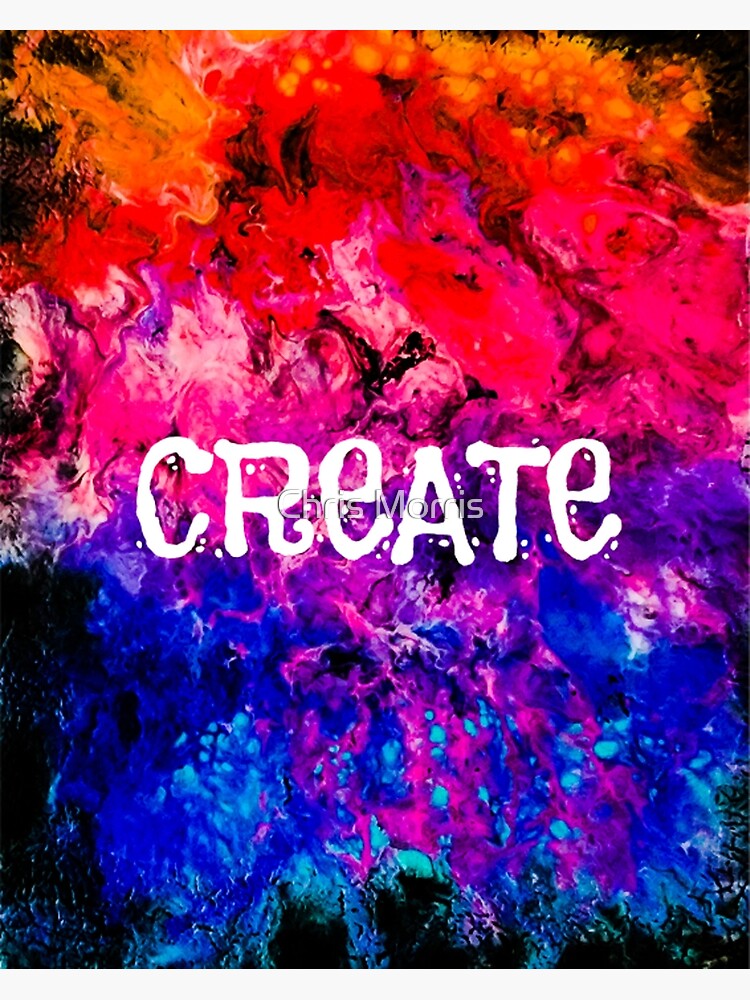 "Create on Color Burn acrylic pour" Art Print for Sale by ctoph22282 ...