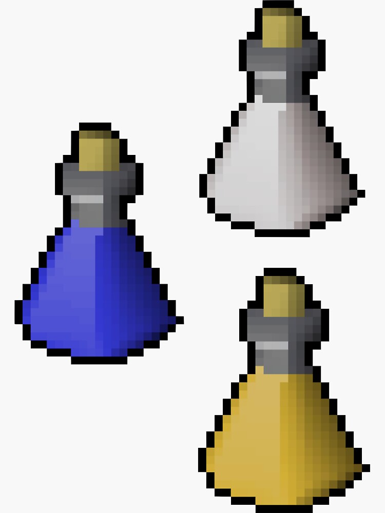 "Oldschool Super potion set - Sticker Set - Runescape" Sticker for Sale ...