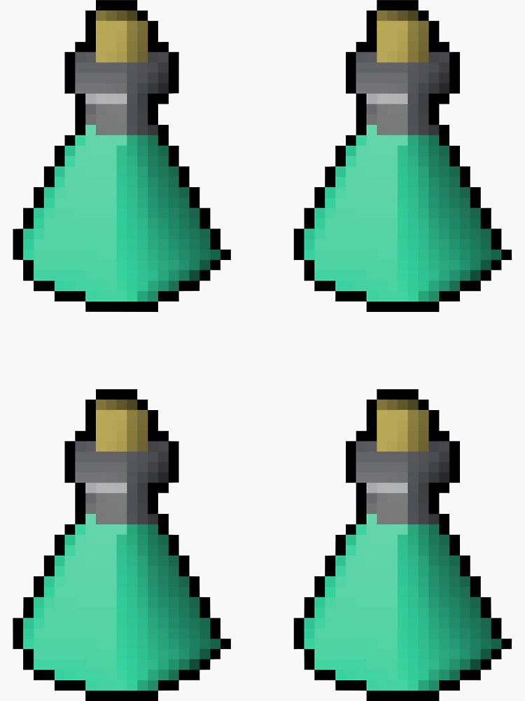 "Oldschool Prayer potion set - Sticker Set - Runescape" Sticker for ...