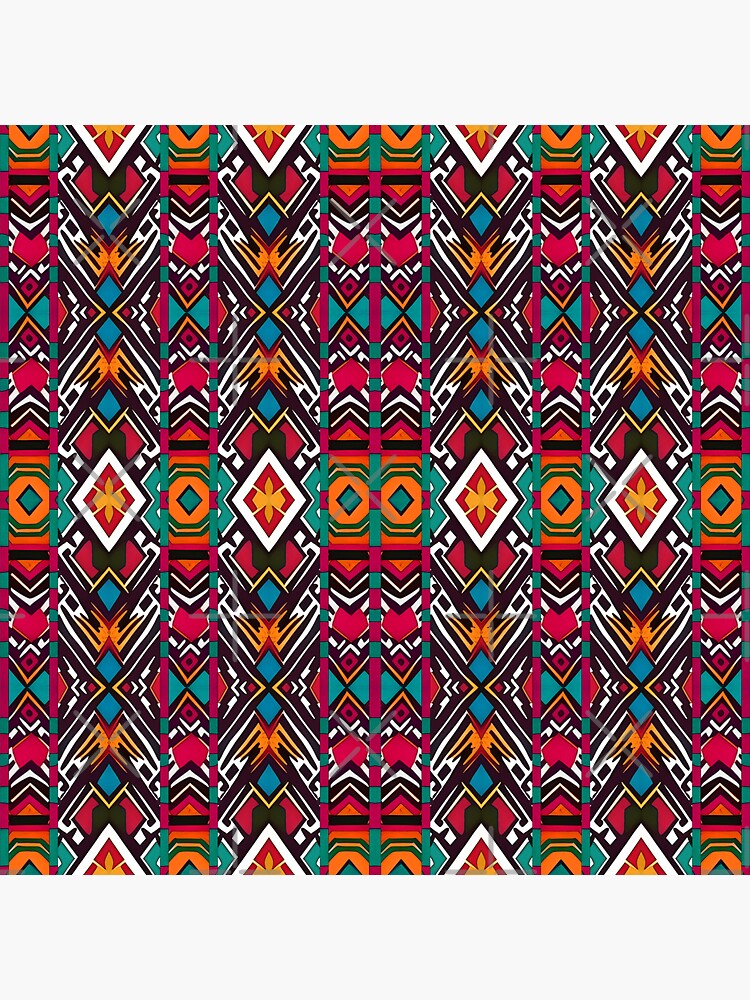 "Traditional Igorot-inspired tribal pattern. Ethnic Multi color ...