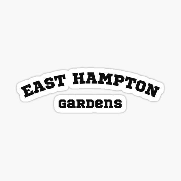 "east hampton gardens" Sticker for Sale by salmaneidrissi | Redbubble