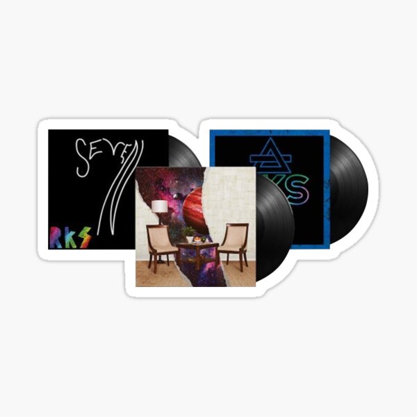 "Rainbow Kitten Surprise Black Music Disc" Sticker for Sale by antmed ...