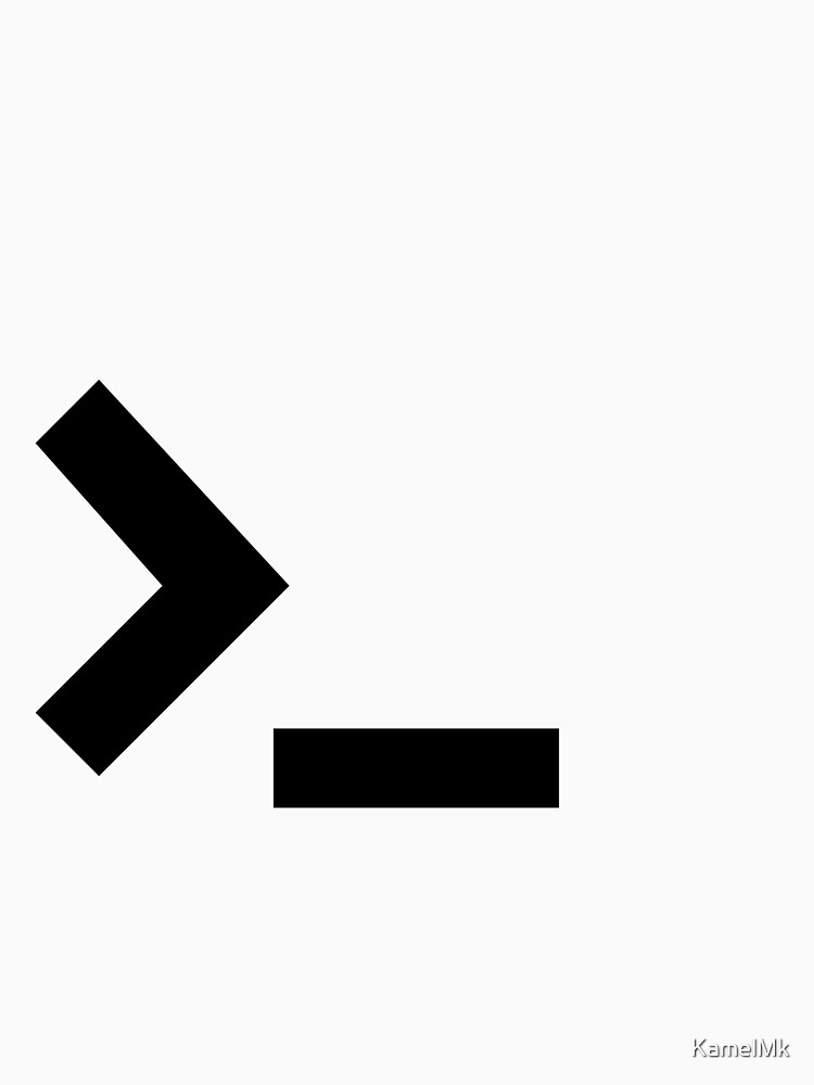 "Terminal Emulator symbol, icon" T-shirt for Sale by KamelMk ...