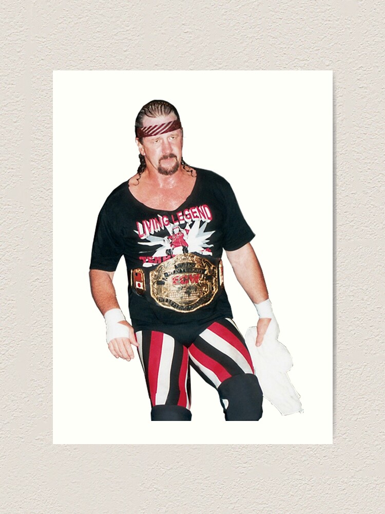 "WWE WWF WCW Terry Funk Old School Vintage Pro Wrestling" Art Print for ...
