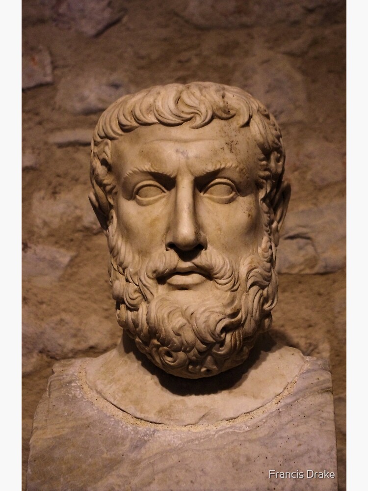 "Portrait Of Parmenides" Canvas Print by Lyreb | Redbubble