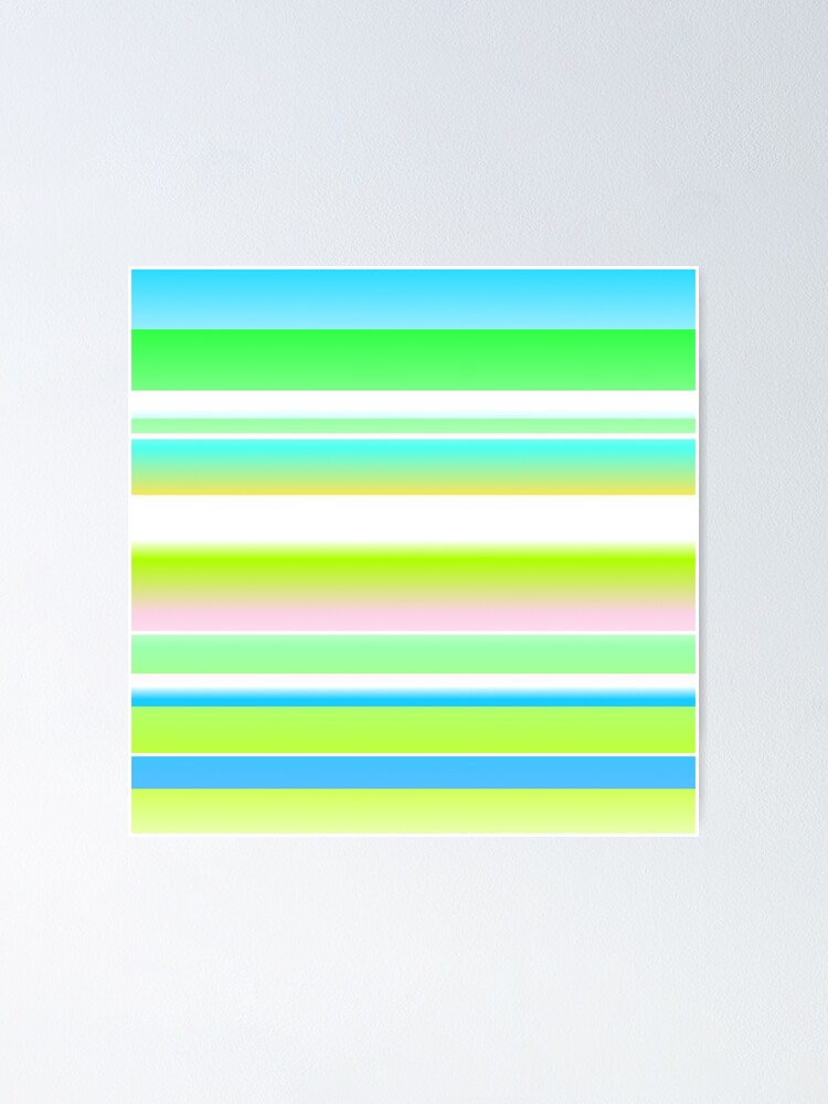 "March color palette | Spring color line pattern" Poster for Sale by ...