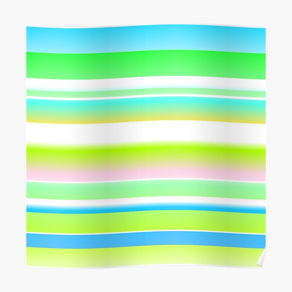 "March color palette | Spring color line pattern" Poster for Sale by ...