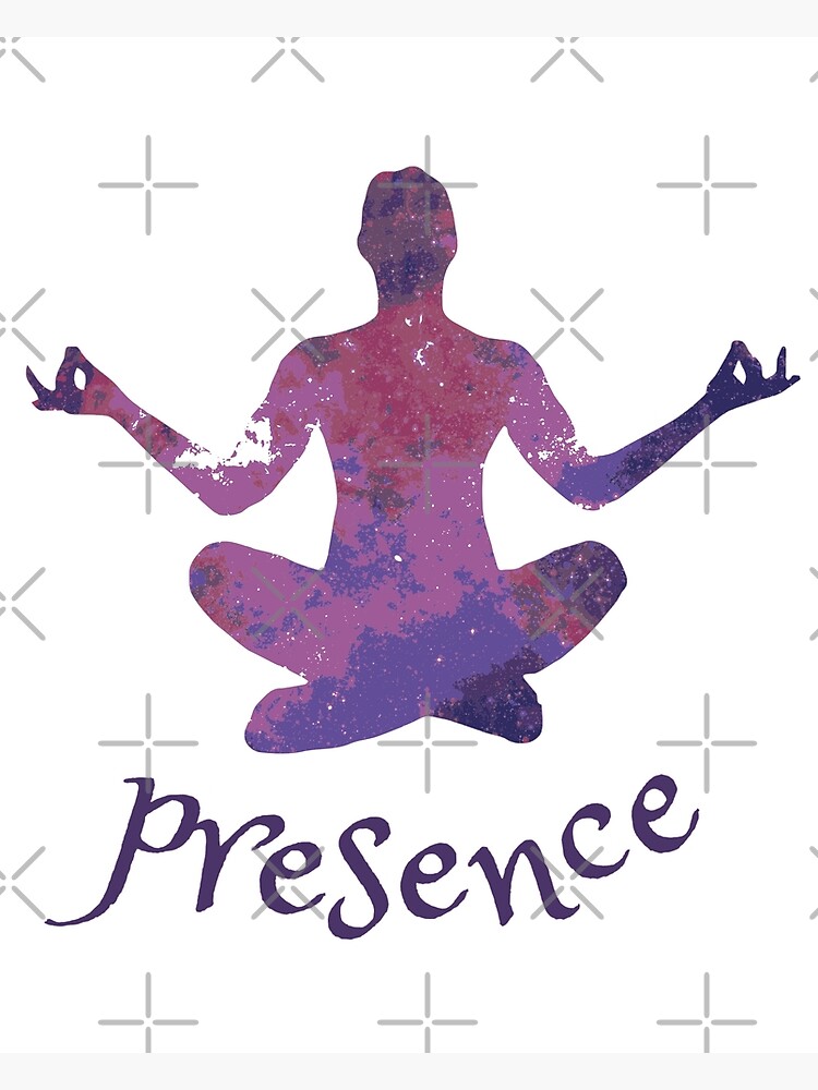 "Human Purple Galaxy Silhouette Meditating with Hand Mudra Presence ...