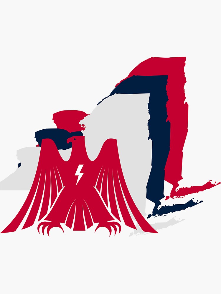 "New York Border, Red Storm" Sticker for Sale by LatterDaze | Redbubble