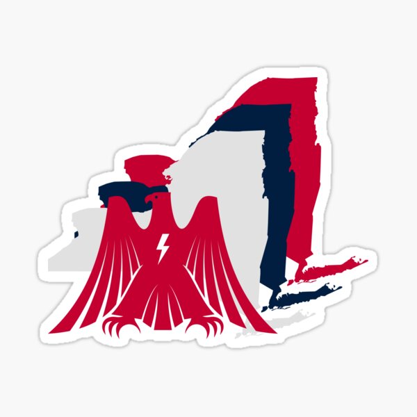 "New York Border, Red Storm" Sticker for Sale by LatterDaze | Redbubble