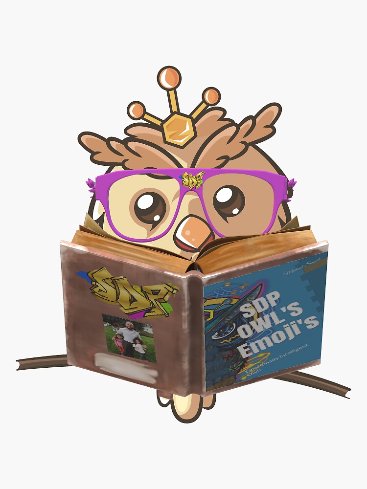 "SDP OWL Reading" Sticker for Sale by SDPayments | Redbubble