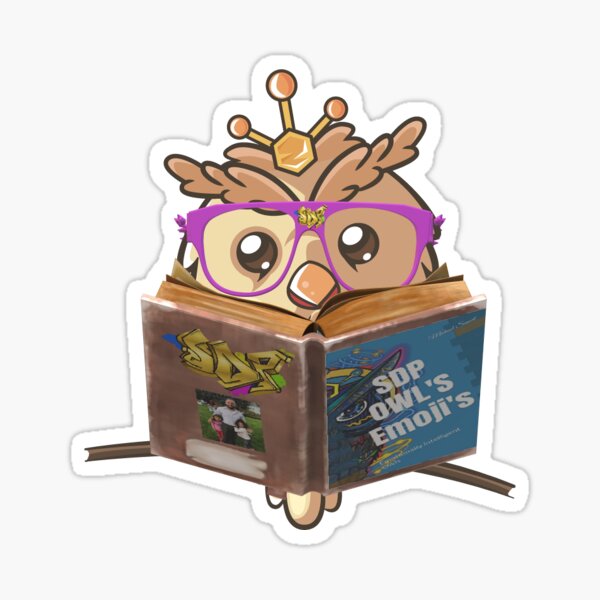 "SDP OWL Reading" Sticker for Sale by SDPayments | Redbubble