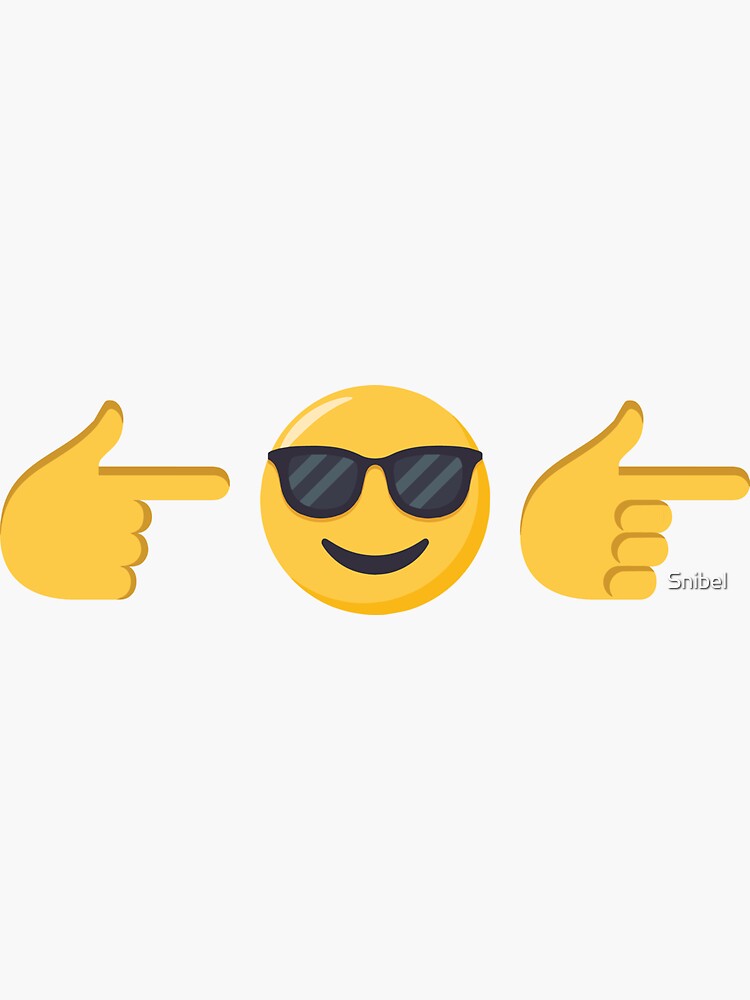 "Zoop - Emoji Finger Guns" Sticker for Sale by Snibel | Redbubble