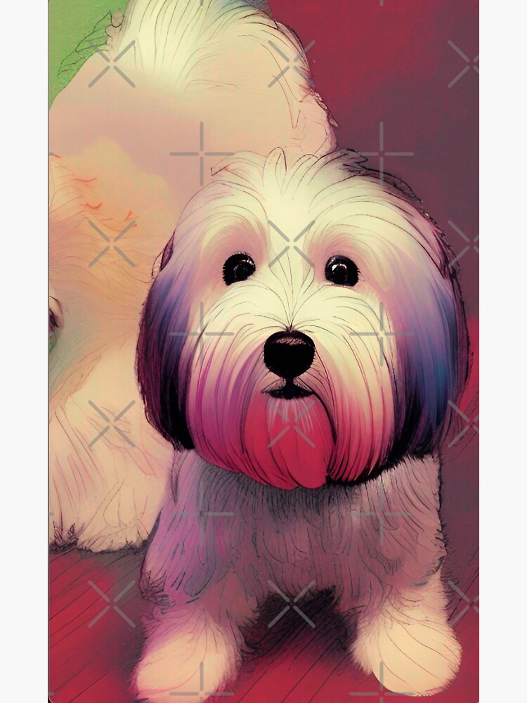 "Havanese" Sticker for Sale by GroovyDino | Redbubble