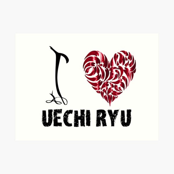 "Uechi Ryu T Shirt Design I Love Uechi Ryu" Art Print by ...