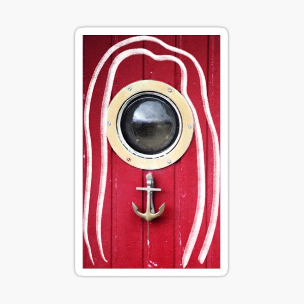 "Ship’s Door with Anchor and Port Hole" Sticker for Sale by CaptJohnny ...