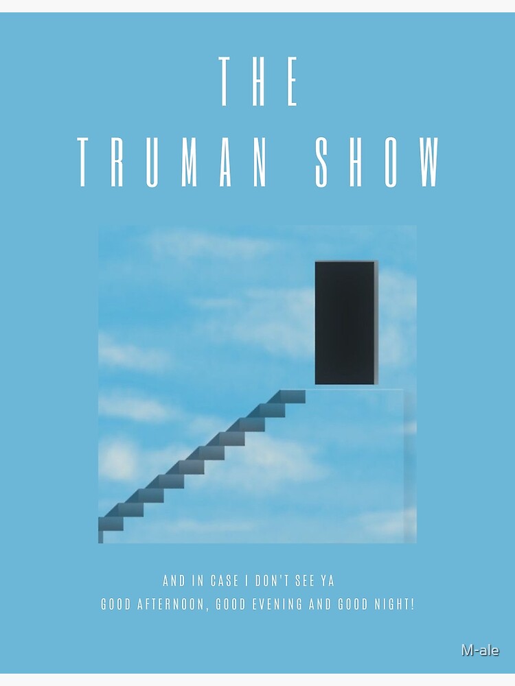 "The Truman Show Poster and Sticker" Poster for Sale by M-ale | Redbubble