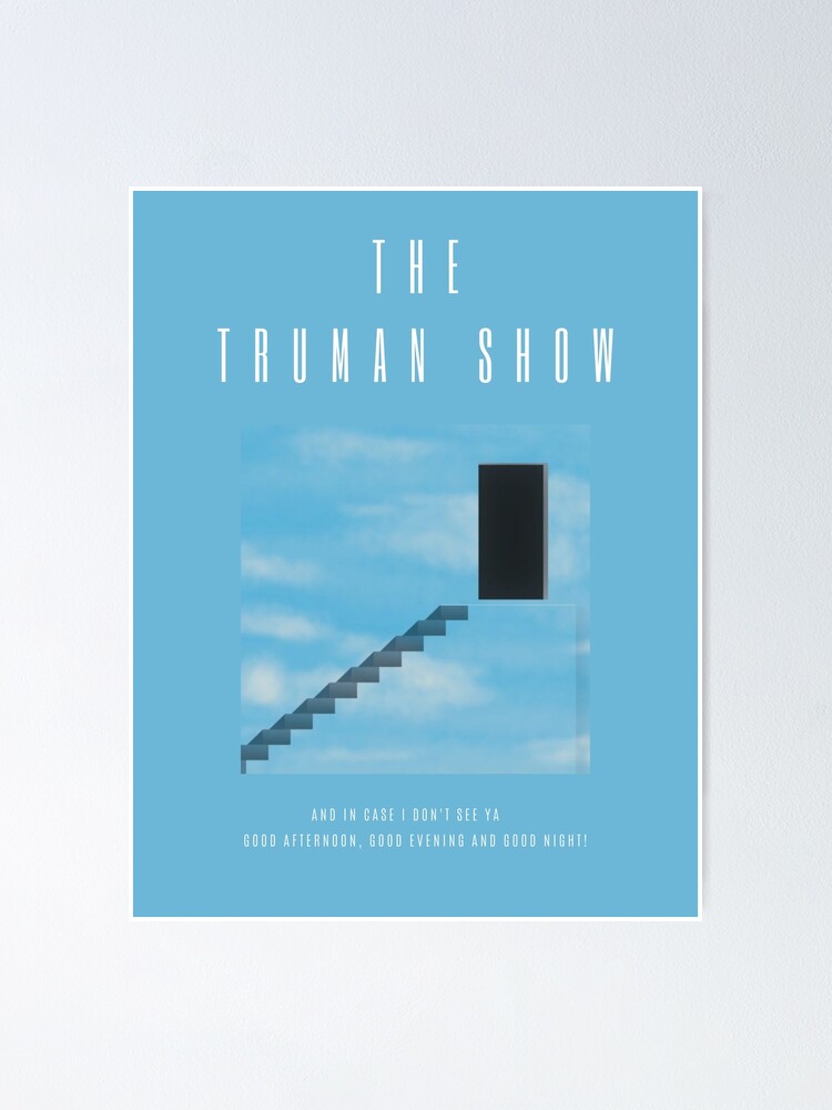 "The Truman Show Poster and Sticker" Poster for Sale by M-ale | Redbubble
