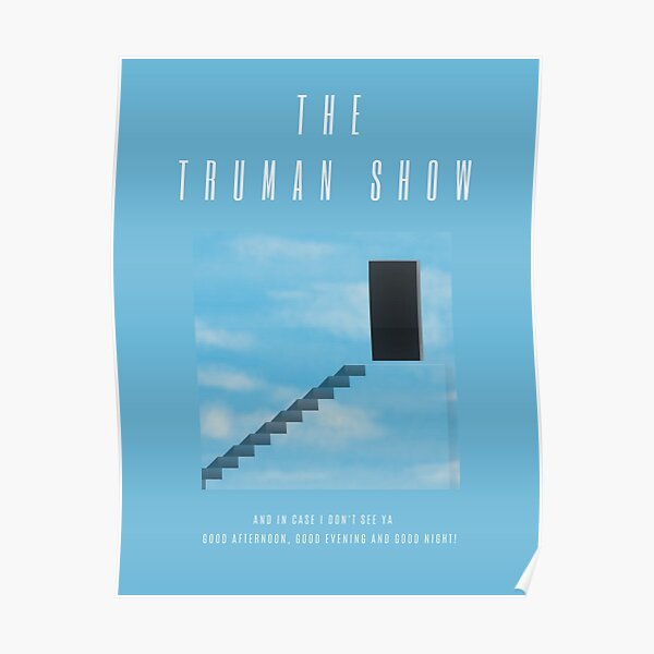 "The Truman Show Poster and Sticker" Poster for Sale by M-ale | Redbubble