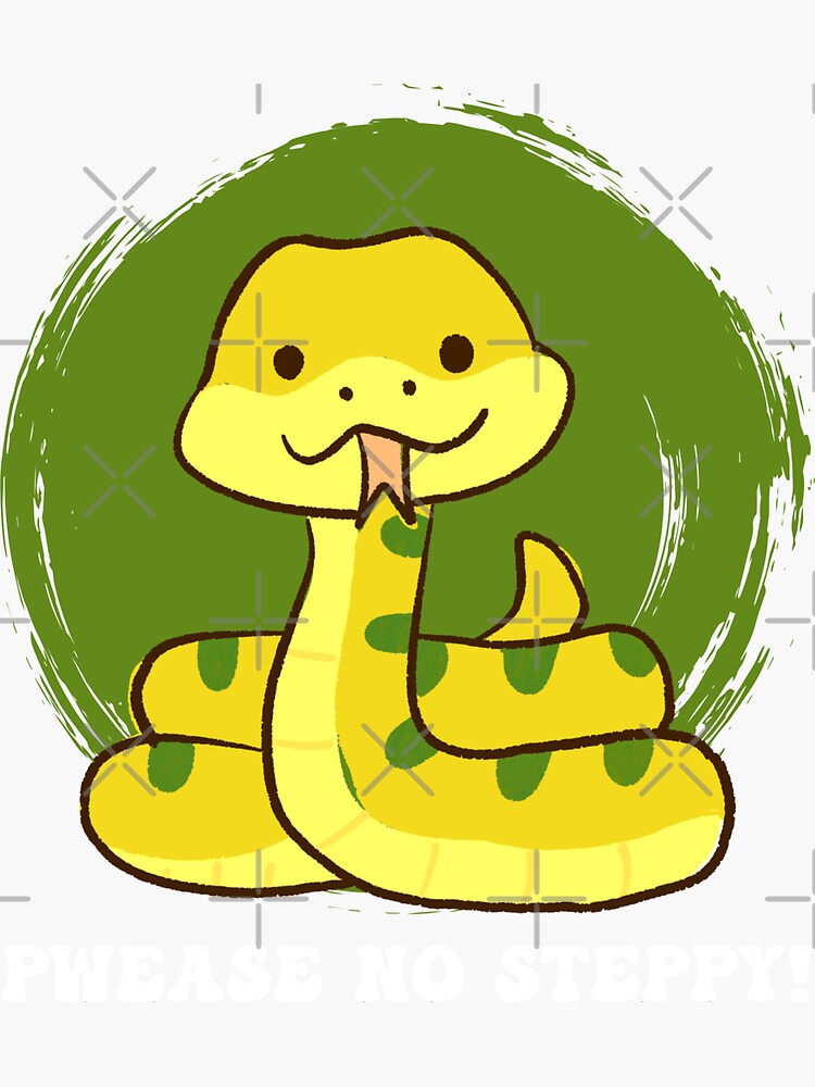 Pegatina «por favor no steppy! grunge círculo redondeado detrás de la ...