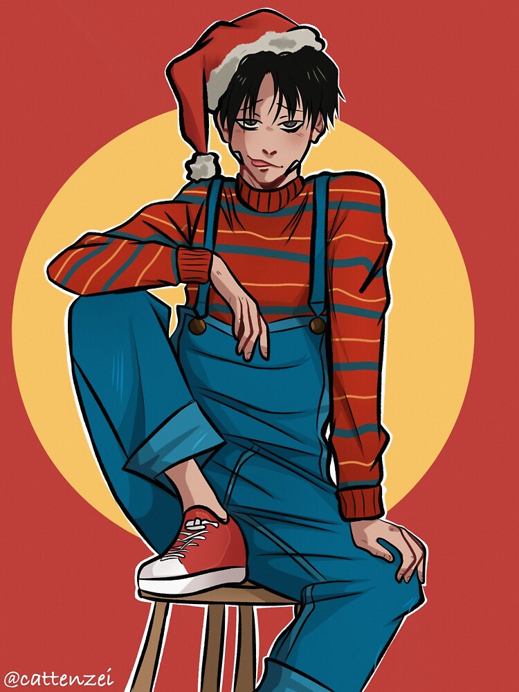 "Festive Yoon Bum" Sticker for Sale by Cattenzeii | Redbubble