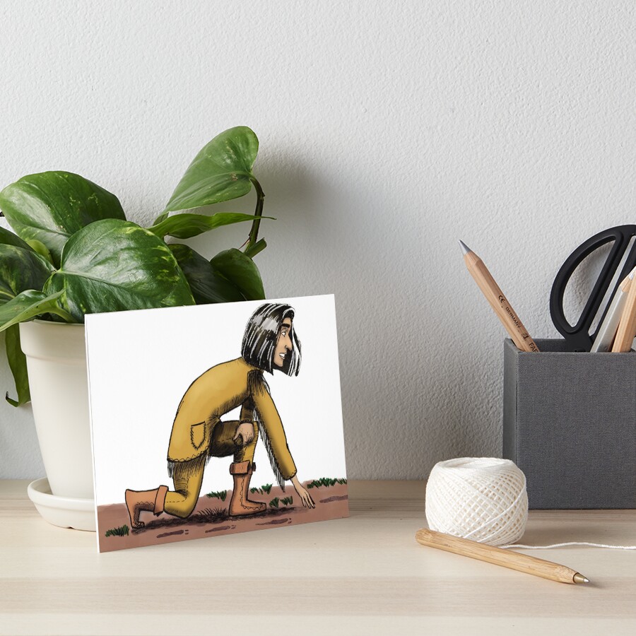 "native American tracker" Art Board Print by Majed-Alsuliman | Redbubble