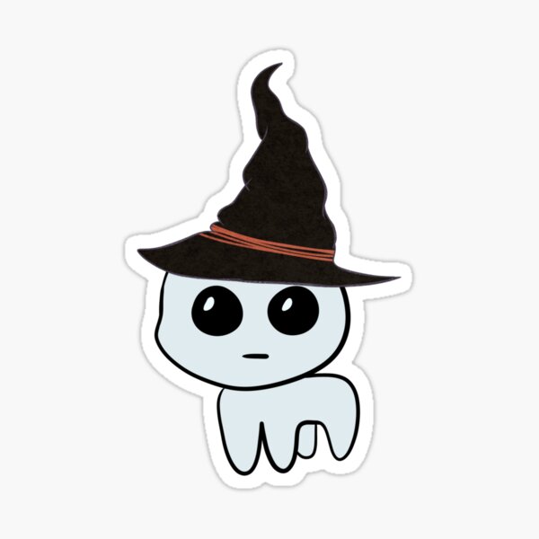 "Autism Creature in a Witches Hat Orange " Sticker for Sale by ...