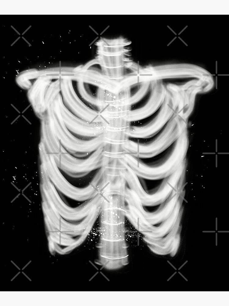 "Graffiti Ribs - Human Anatomy Skeleton " Poster for Sale by ...